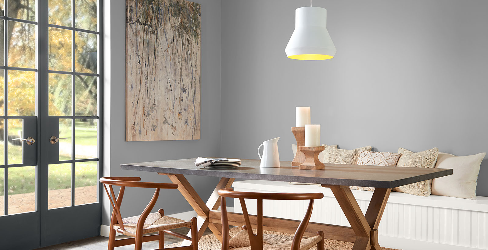 Comedor Gris de Moda | Comedor Moderno, Acogedor e Invitador | Behr