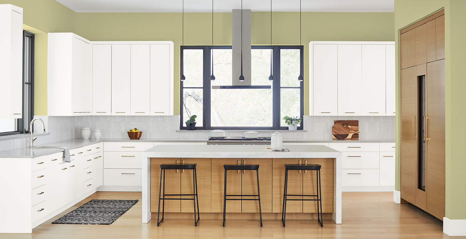 Cocina Verde de Moda | Cocina Moderna, Relajada y Serena | Behr